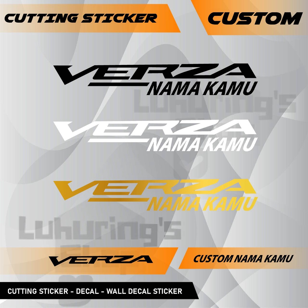 Jual Stiker Viral Verza Custom Nama | Shopee Indonesia