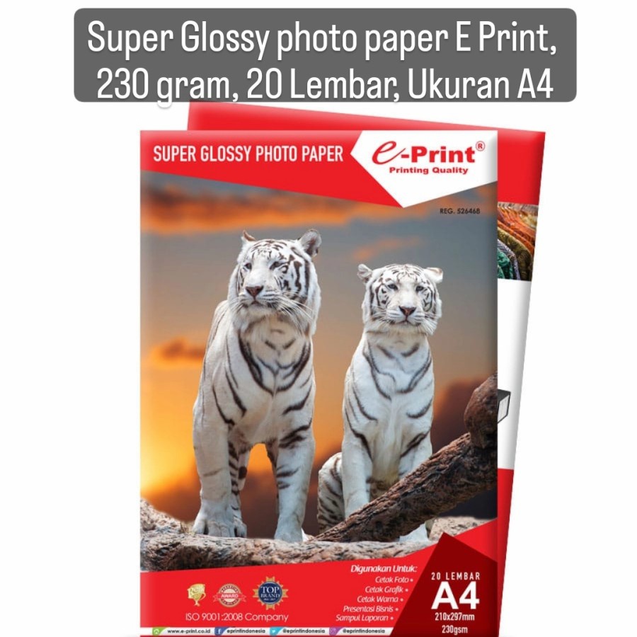 Jual Kertas Foto Kualitas Bagus Super Glossy Photo Paper A4 Eprint ...
