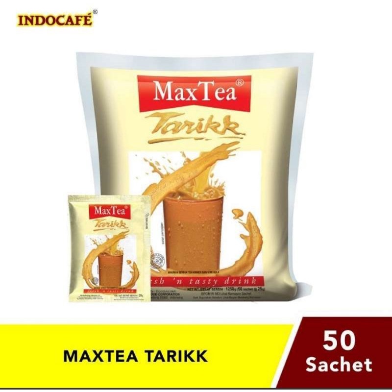 Jual Max Tea Teh Tarik [25g/50 sachet/bag] | Shopee Indonesia