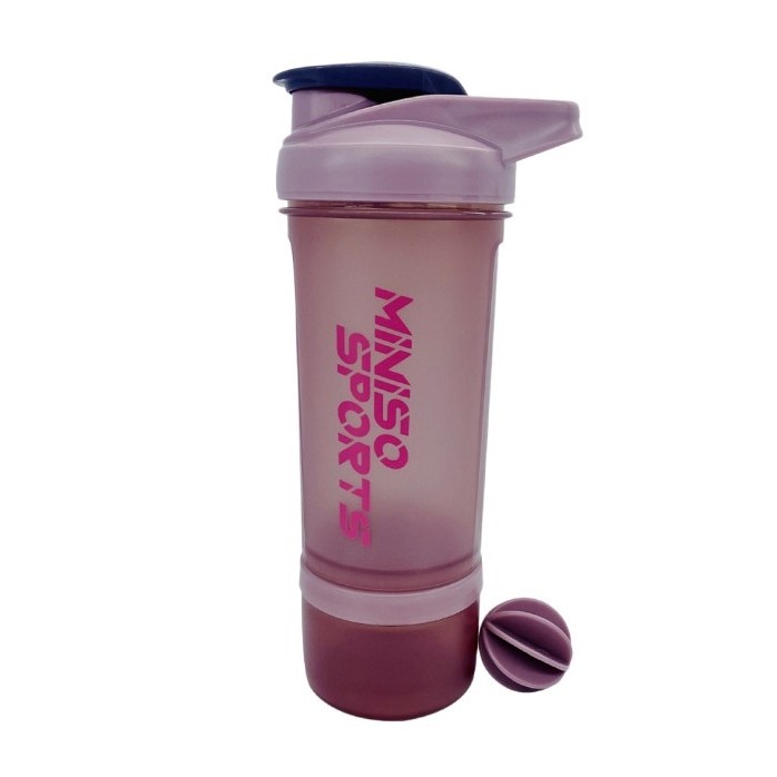 Jual MINISO Sport 2in1 Botol + Gelas Minum - Thumbler Shaker Bottle ...