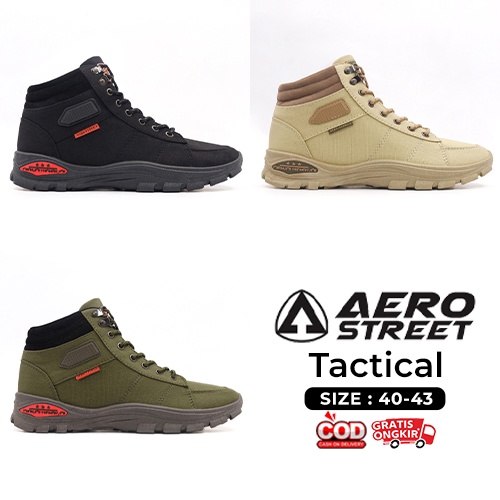 Jual Aerostreet 40-43 Tactical Hitam / Coklat Krem / Hijau Army ...