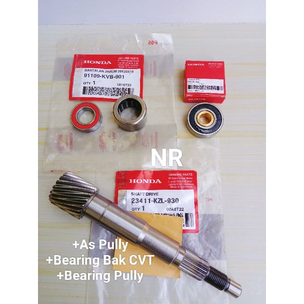 Jual Paket As Pully + Bering pully + Bearing Bak CVT Beat Fi Vario 110 ...