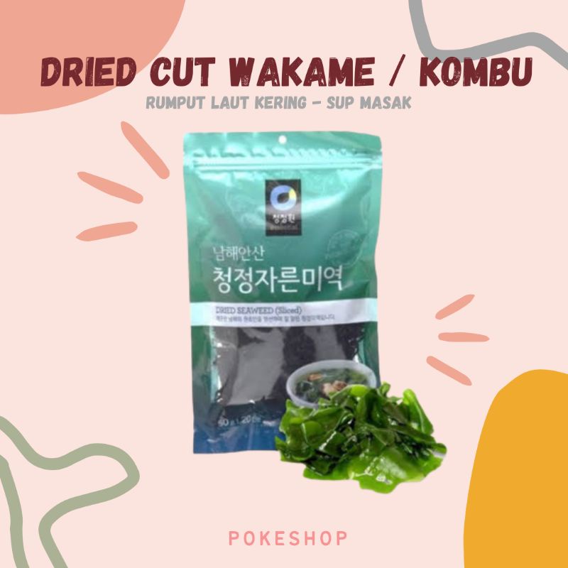 Jual Rumput Laut Kering - Wakame Kombu Halal - Bahan Baku Masakan Herbal Traditional Korea ...