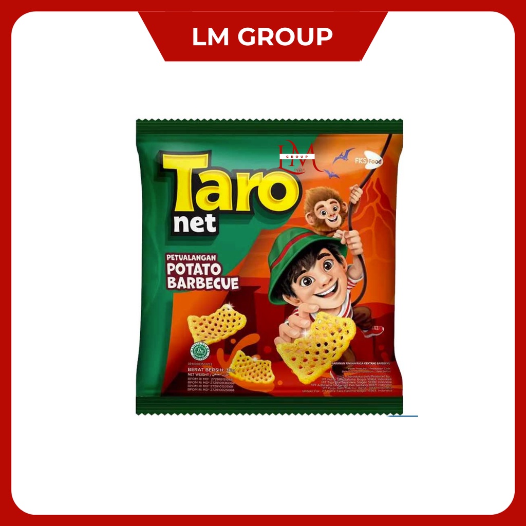 Jual Chiki Taro Net Potato BBQ Ecer 1000 1 Renceng isi 10 pcs @9gr/Ecer ...