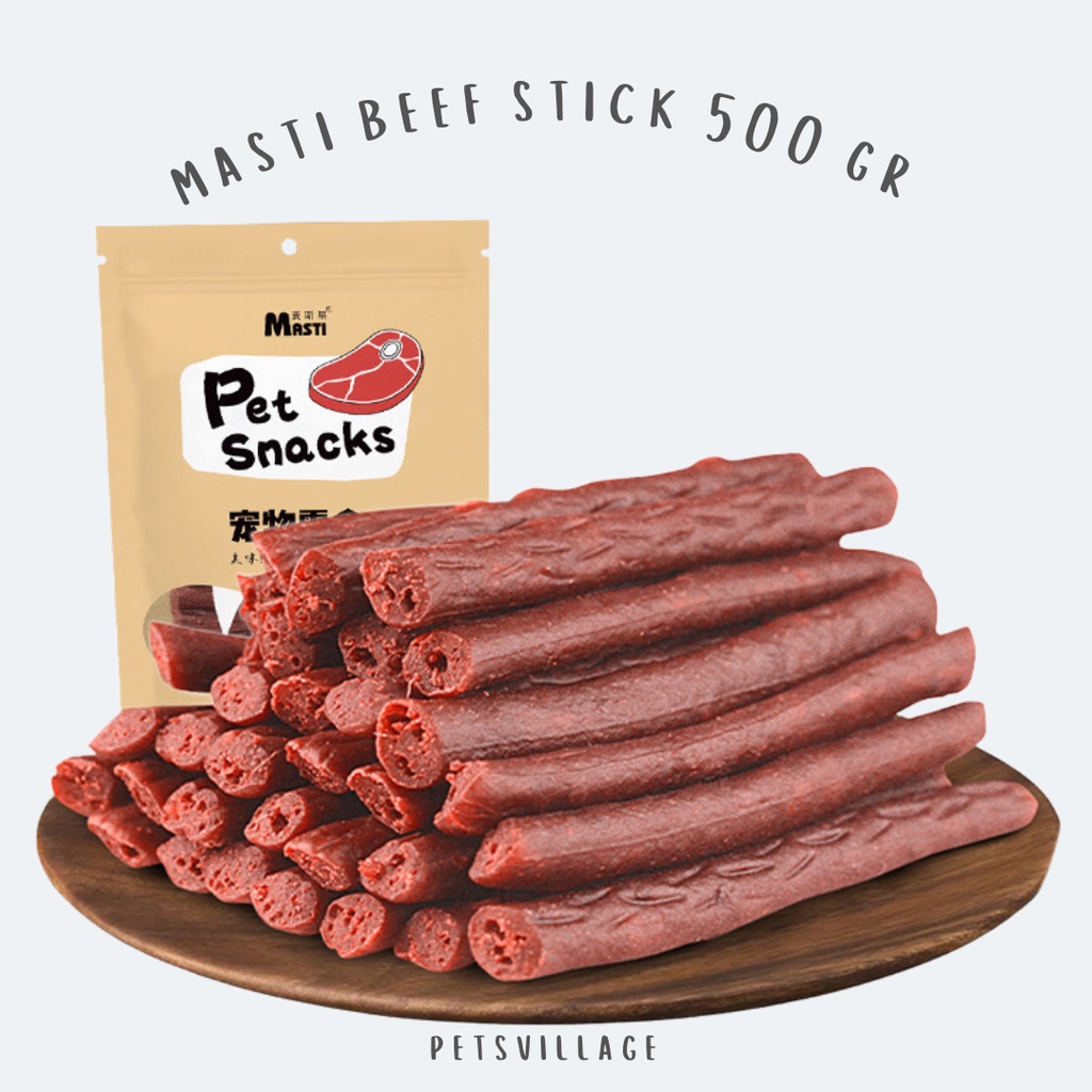 Jual MASTI BEEF STICKS 500 GR UNTUK ANJING | Shopee Indonesia