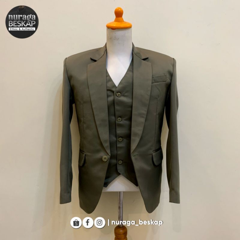Jual jas pengantin / jas formal / jas manten bahan semi wol | Shopee ...