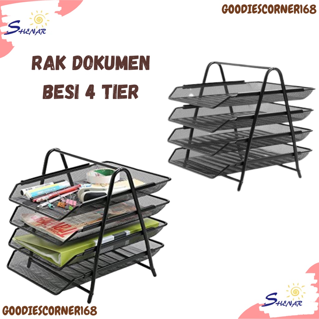 Jual RAK DOKUMEN 4 SUSUN BESI JARING PENYIMPAN DOCUMENT FILE KERTAS ...