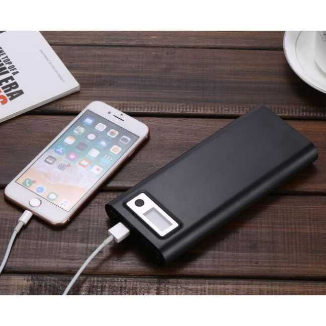 Jual Power Bank Case kotak box USB Type C Dual Output & LCD 8 slot ...