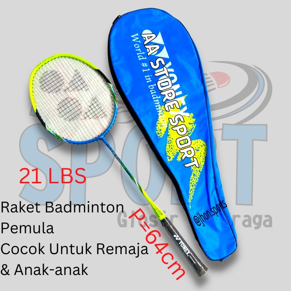 Jual Raket badminton senyawa 21lbs cocok untuk remaja | Shopee Indonesia