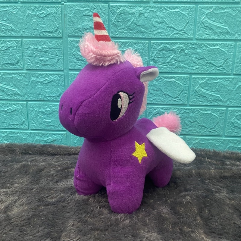 Jual Boneka Unicorn Warna Warni Little Pony LED Kuda Poni Bersayap ...