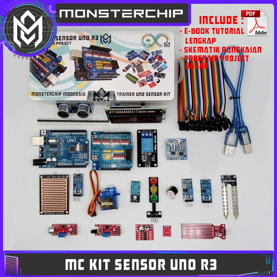 Jual MC KIT UNO SENSOR BASIC DIY ARDUINO UNO R3 | Shopee Indonesia
