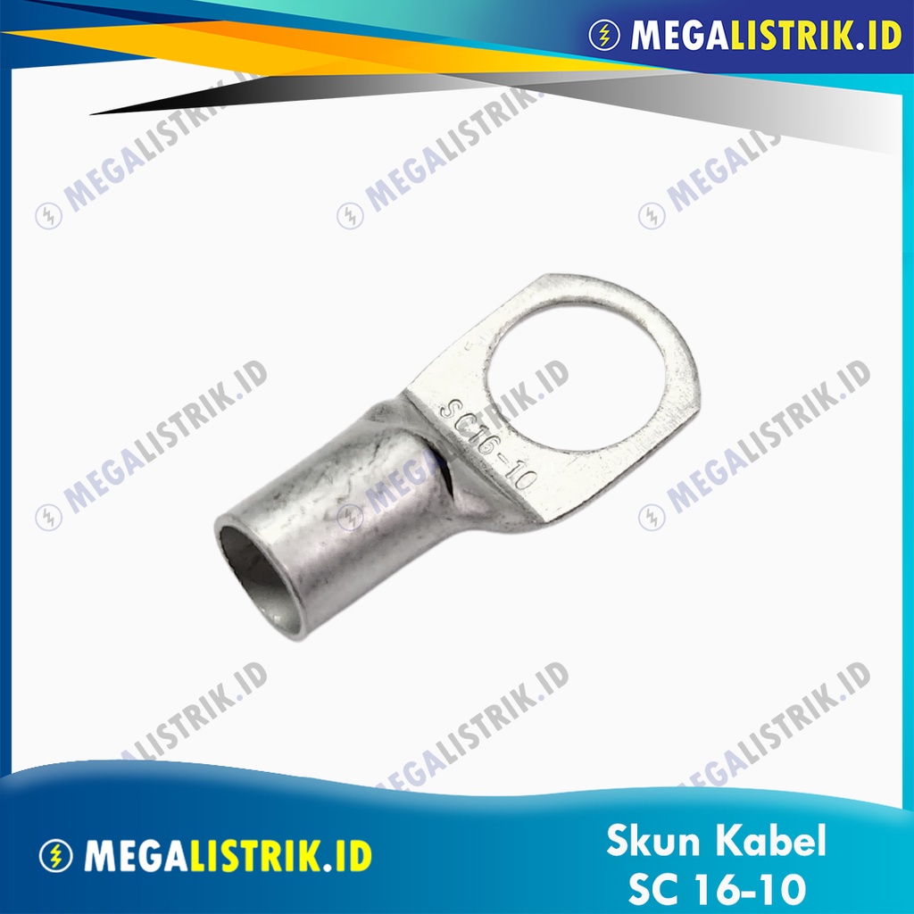 Jual SKUN KABEL SC-16-10 / SCUN SEPATU 16MM / CABLE LUG 16 MM / SC16 ...