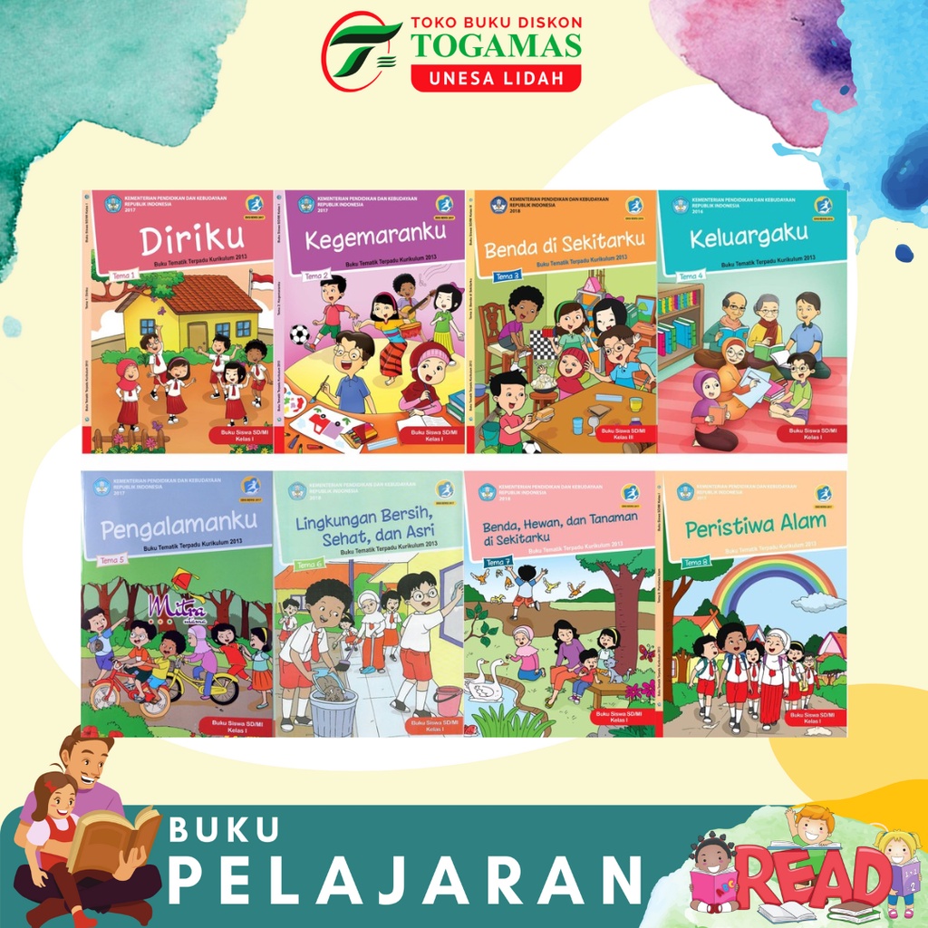 Jual BUKU TEMA / TEMATIK SD KELAS I TEMA 1, 2, 3, 4, 5, 6, 7, 8 ...