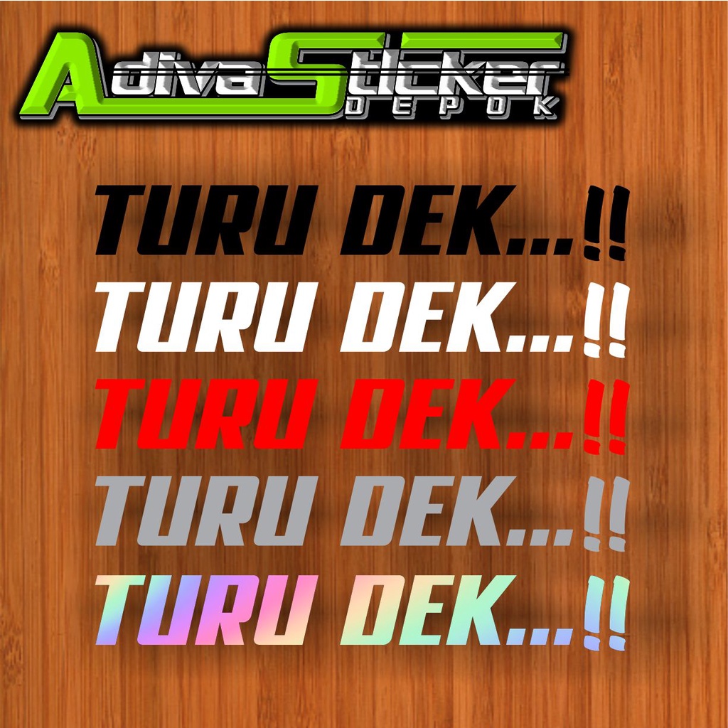 Jual STIKER CUTTING TURU DEK!!! | Shopee Indonesia