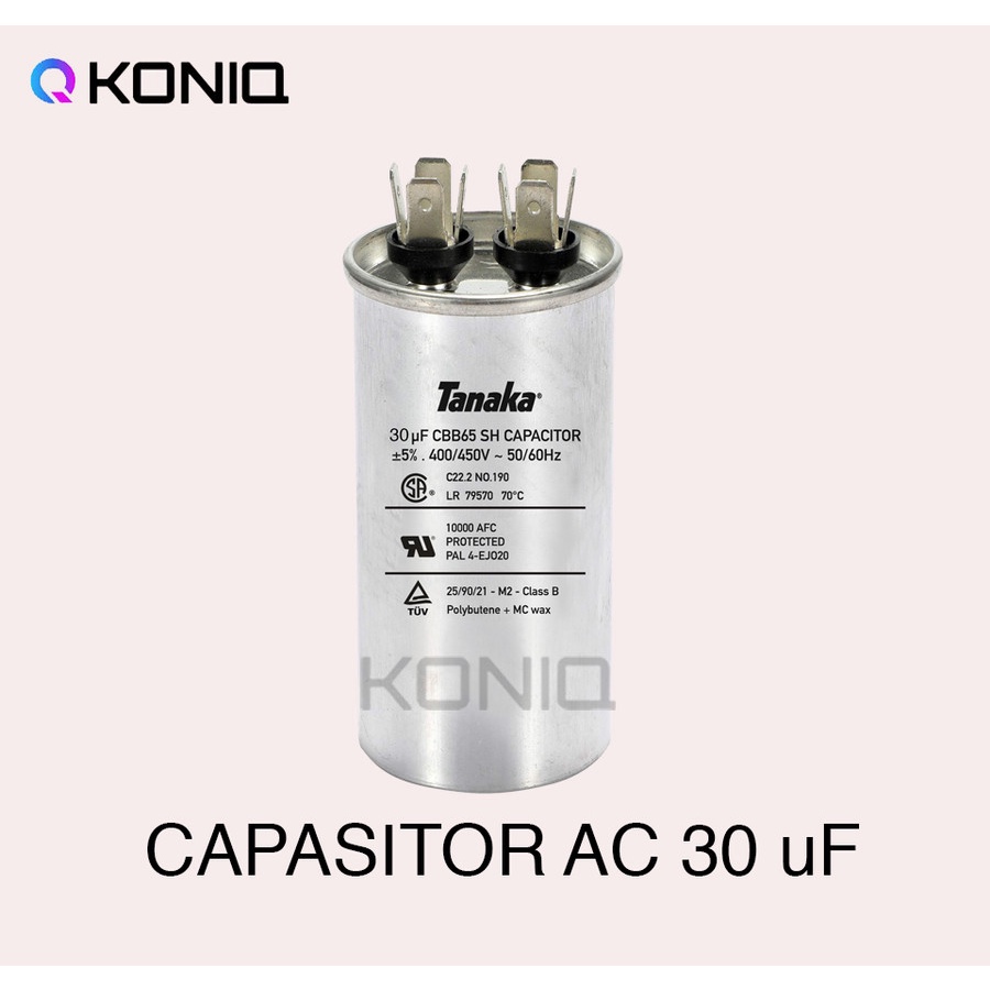 Jual KAPASITOR AC 30 UF MIKRO / CAPASITOR 30 UF MIKRO CBB65 | Shopee Indonesia