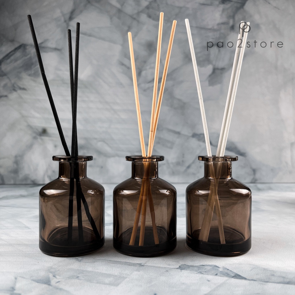 Jual Botol Reed Diffuser 50ml Kaca Tebal Amber Coklat / Hitam Transparan - Vas / Belly Pot ...