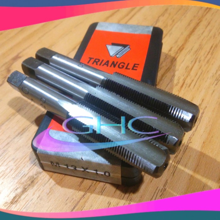 Jual Mata Hand Tap M13 1.0 mm Triangle Handtap Set 3pcs 13 1.0 mm ...