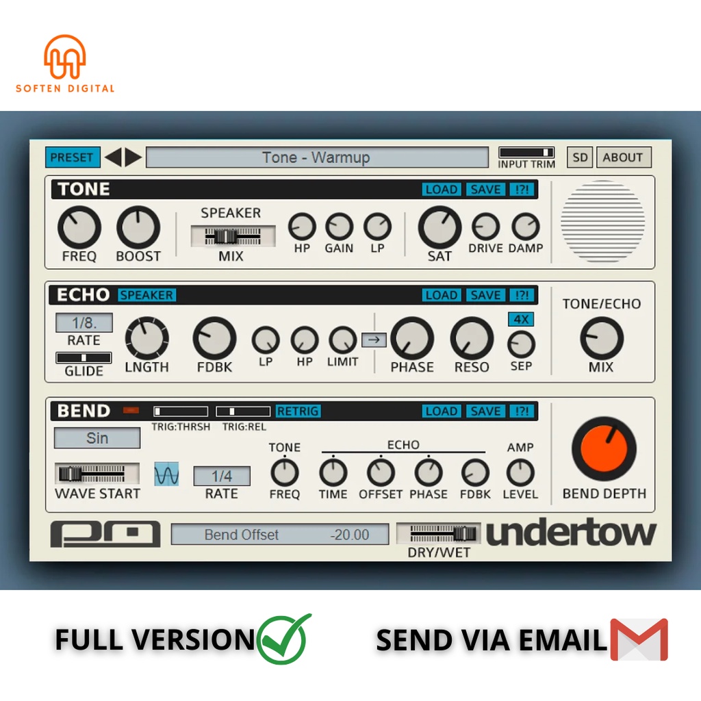 Jual Psychic Modulation Undertow v1 VST Plugin Beat Bending Dub Box ...