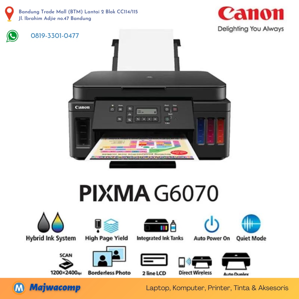 Jual Printer Canon PIXMA Ink Efficient G6070 - Print, Scan dan Copy ...