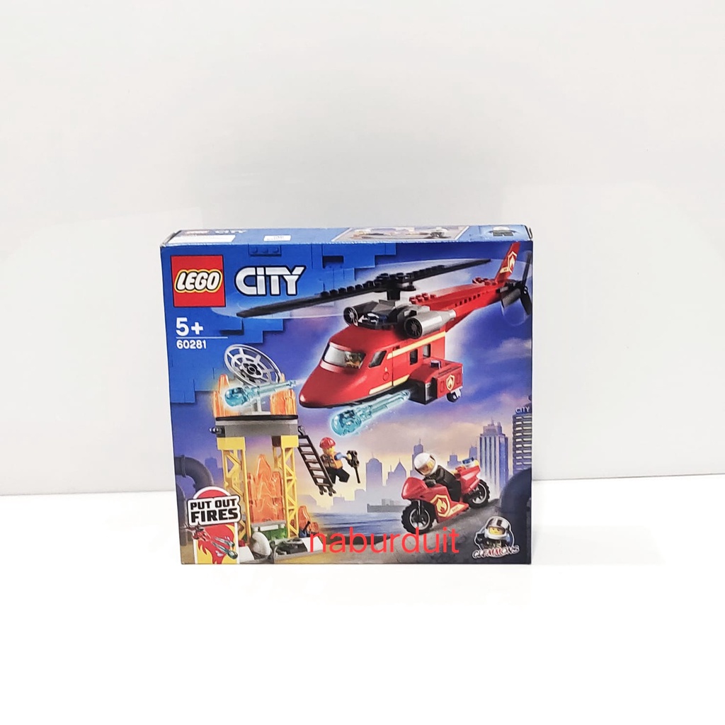 Jual LEGO City Fire Rescue Helicopter 60281 - Lego Original Asli Mainan ...