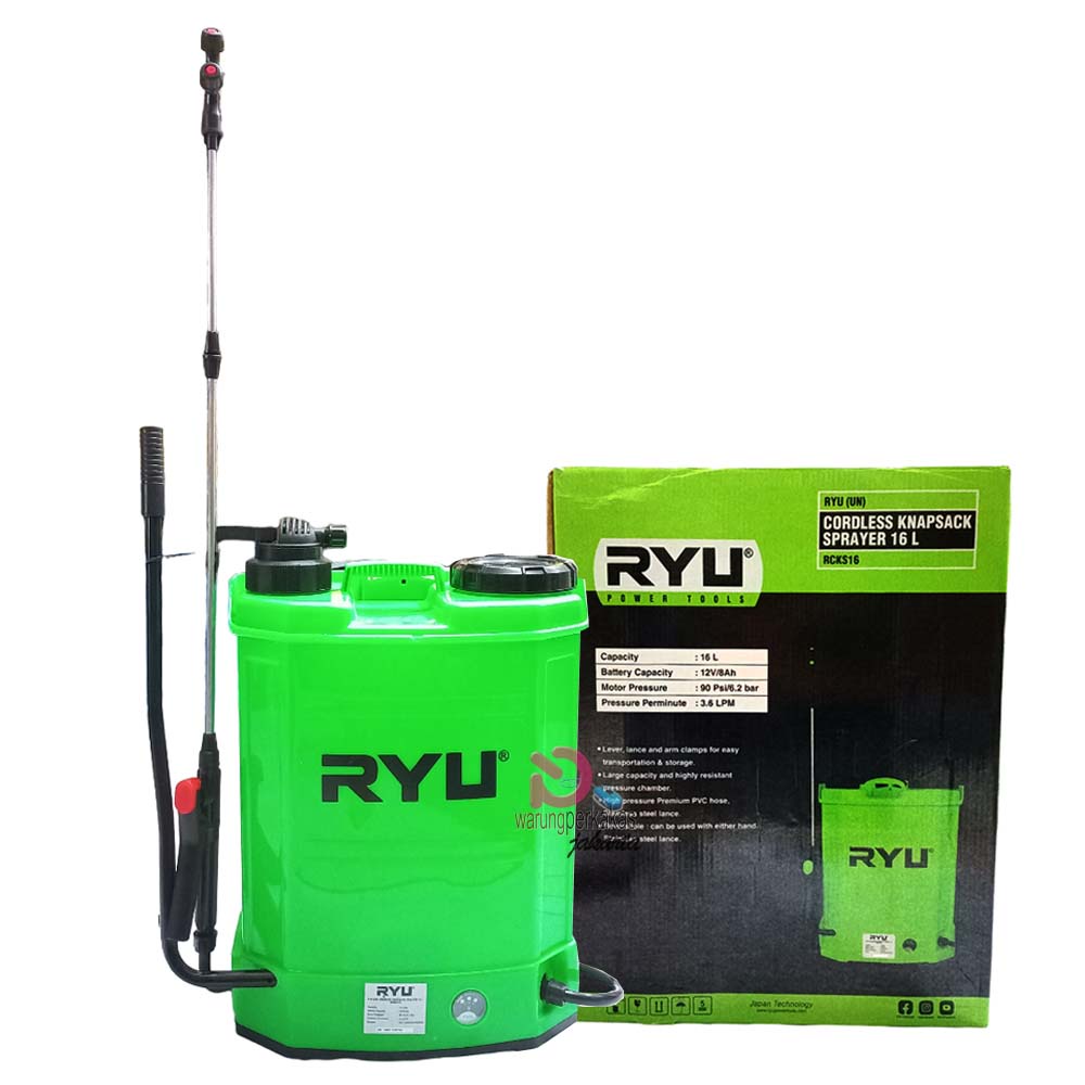 Jual RYU Elektrik Sprayer 16L - Mesin Semprot Hama Disinfektan Elektrik ...