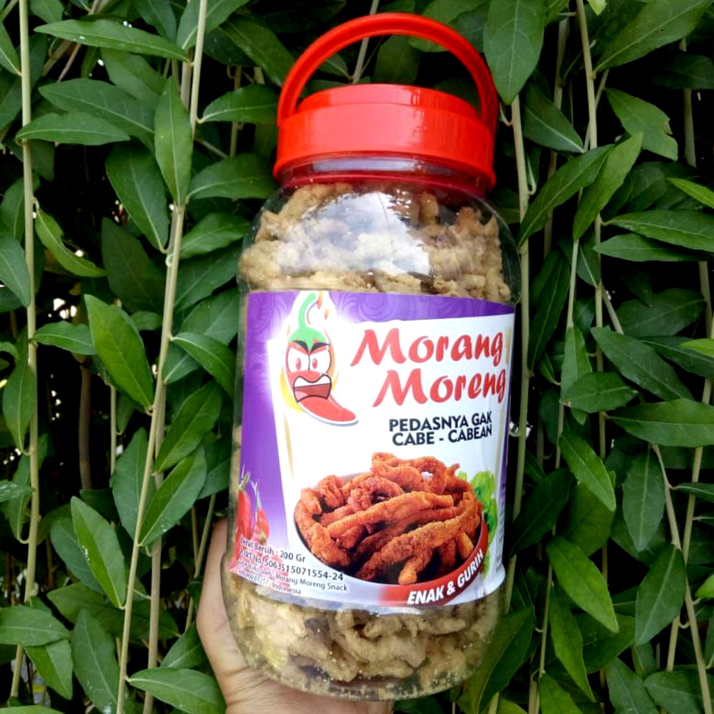 Jual Kripik Usus Pedas Crispy Viral Morang Moreng / Keripik Usus Krispi ...
