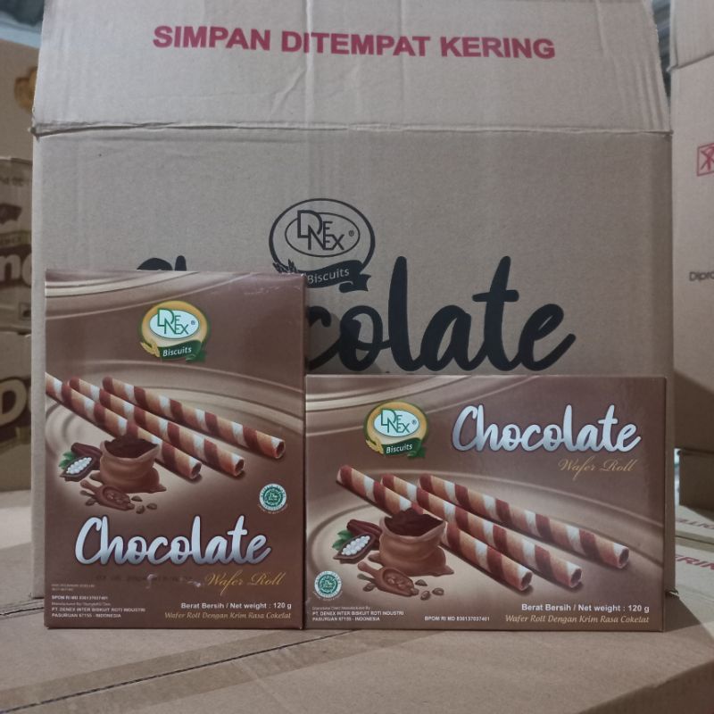 Jual Denex wafer roll kugi 120 gram 1 dus isi 24 pcs | Shopee Indonesia
