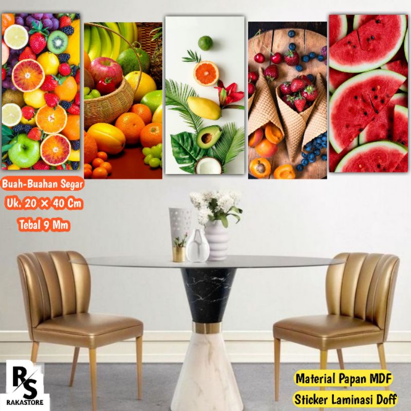 Jual Poster Buah/ Poster Hiasan Dinding Buah/ Fruit/ Dekorasi Rumah ...