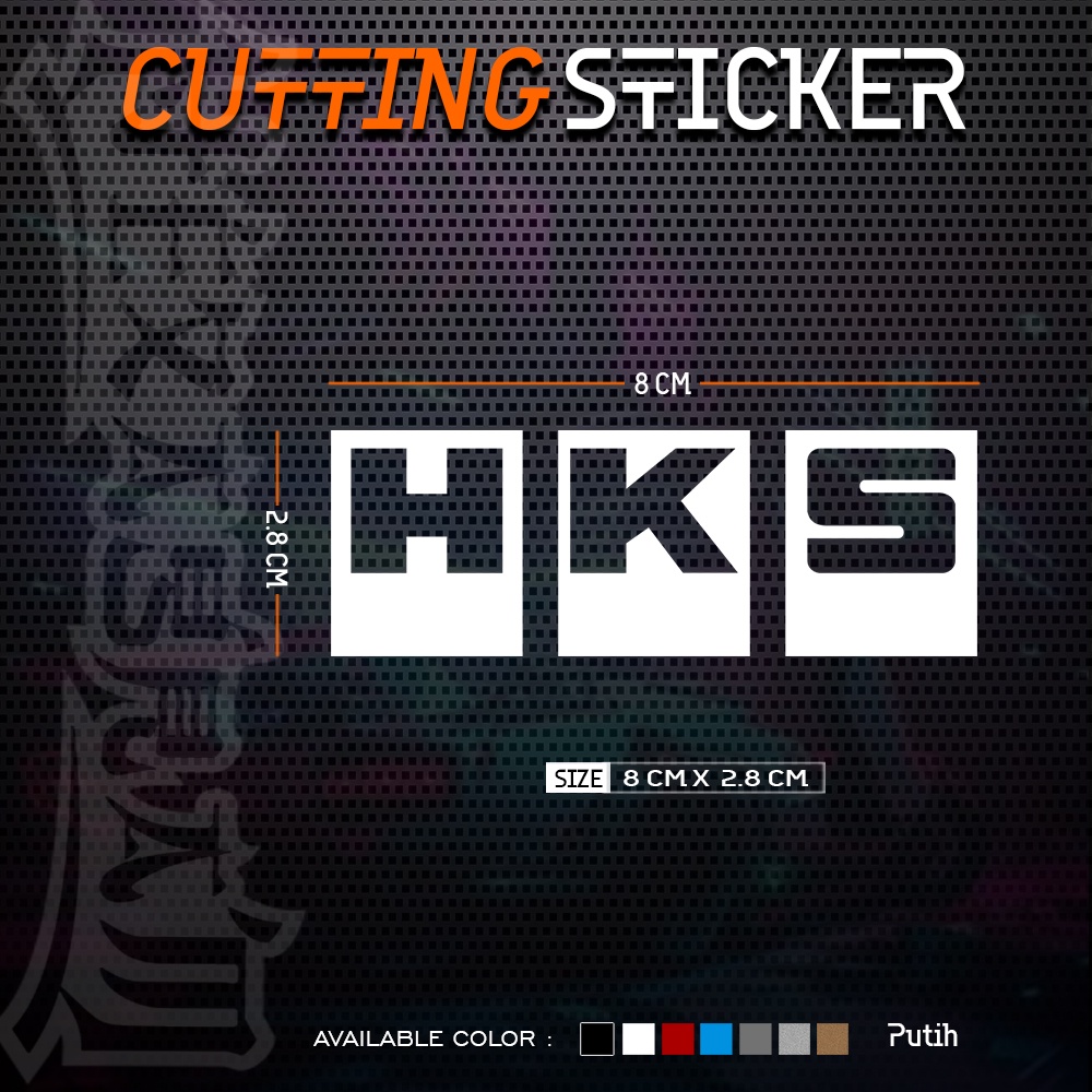 Jual Cutting Sticker HKS Logo | Stiker Cutting Logo HKS | Shopee Indonesia