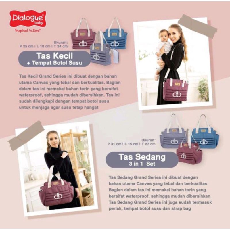 Jual TAS BAYI MEDIUM GRAND SERIES DGT7415 DIALOGUE | Shopee Indonesia