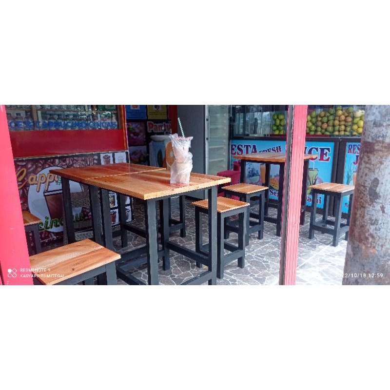 Jual kursi caffe meja caffe kursi set meja caffe | Shopee Indonesia