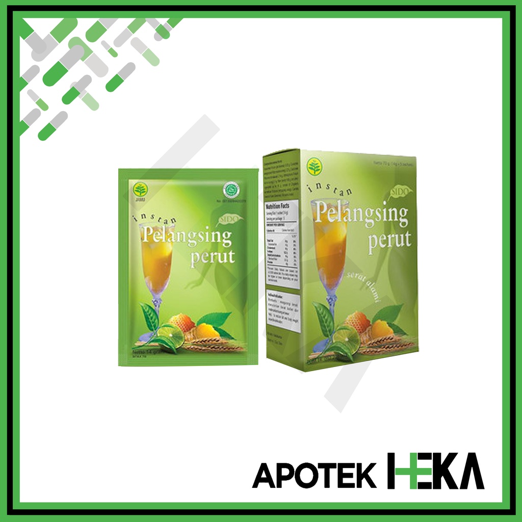 Jual Pelangsing Perut Instan Sido Muncul Box isi 5 Sachet - Penurun ...