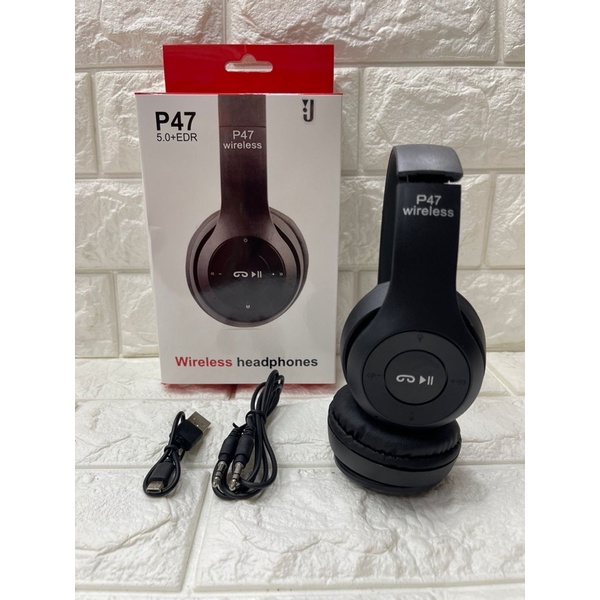Jual HEADSET BLUETOOTH P47 BANDO / HEADPHONE WIRELESS SR | Shopee Indonesia