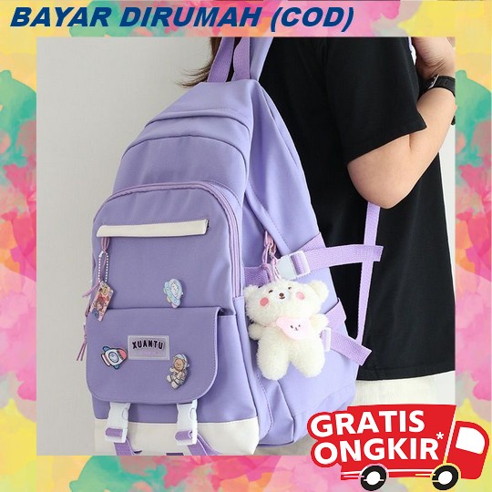 Jual Tas Anak Sekolah Motif Bintang Lucu Tas Buat Ngaji Set Paket ...