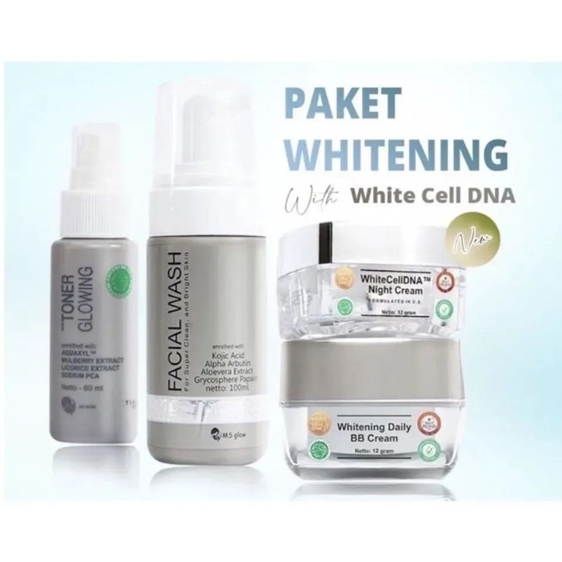 Jual Paket Whitecell DNA Ms Glow | Shopee Indonesia