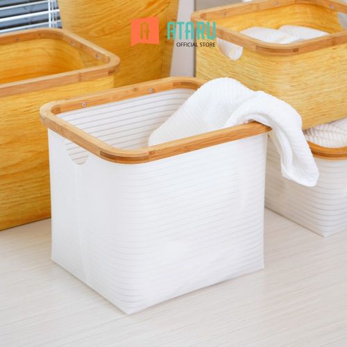 Jual Ataru 28.8X21.8X24 cm Kotak Penyimpanan - Putih Wadah Kotak Simpan ...