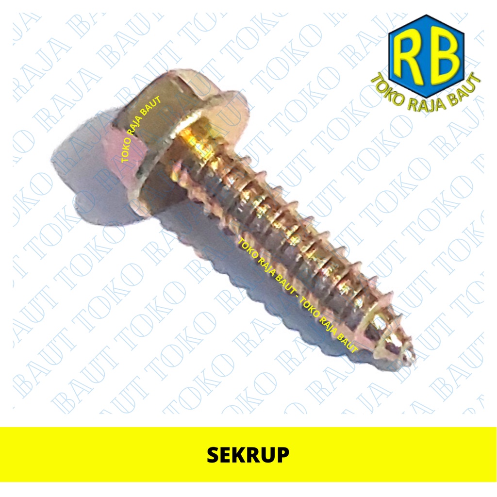 Jual SEKRUP KUNCI 10 PANJANG 25 MILI - SKRUP HEXAGON - DWI FUNGSI - AC ...