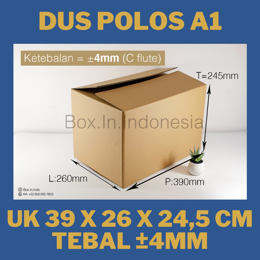 Jual Dus 39x26x24,5 cm Baru Polos Packing Parcel Kardus Kerdus Paking ...