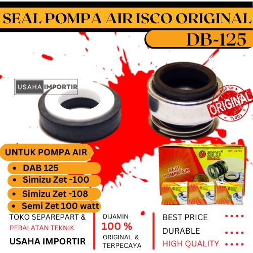 Jual Jual Seal Kit Mechanical Seal DAB-125 Sil Untuk Pompa Air semi Jet Dab / Wasser / Shimizu ...