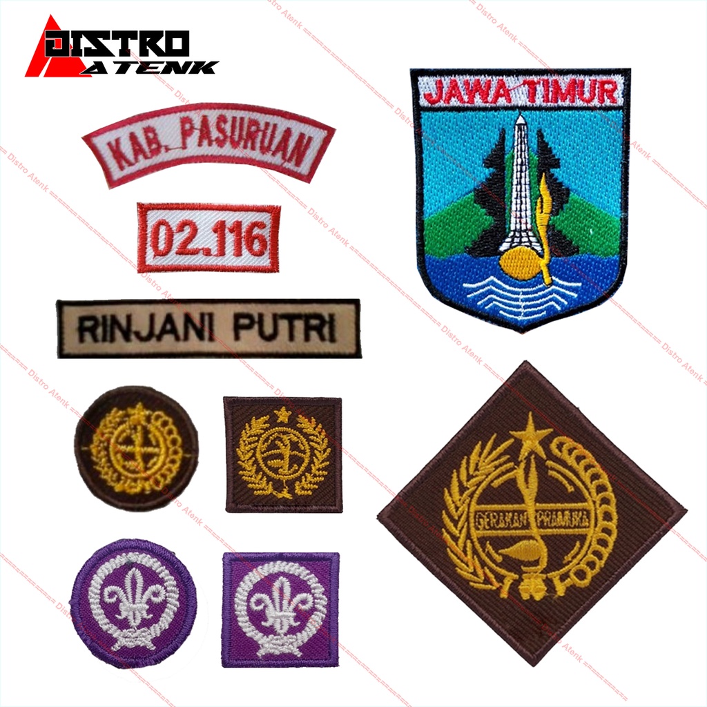 Jual Bet Bordir Atribut Pramuka / Nomor Gudep / Lokasi Jawa Timur / Custom Papan Nama | Shopee ...