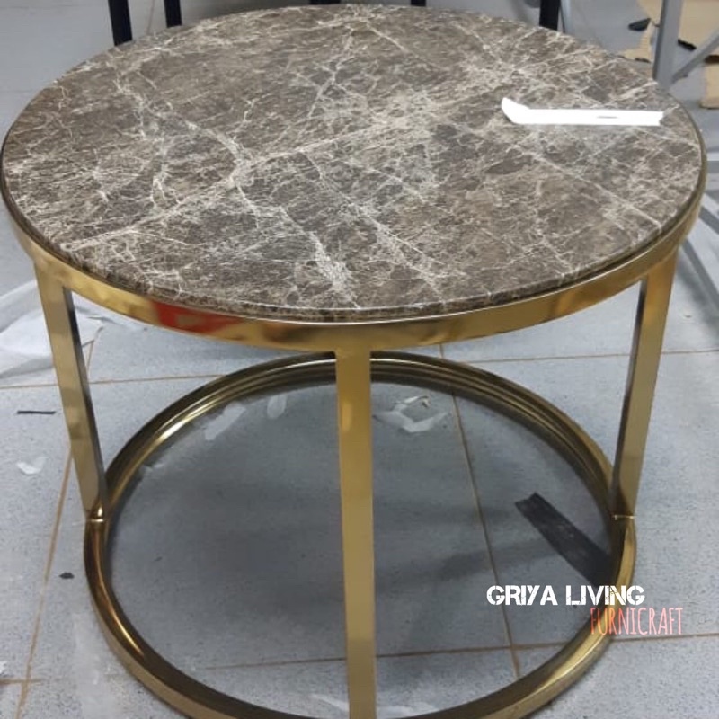 Jual side table marmer - meja hias stainless | Shopee Indonesia