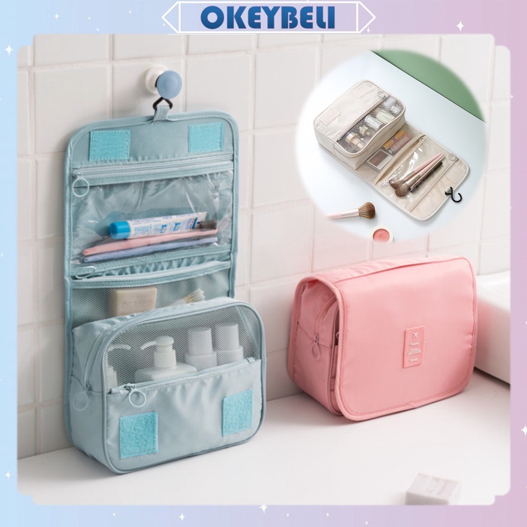 Jual •OKEY BELI•TS1000 Tas Kosmetik Travelling Pouch MakeUp Organizer ...