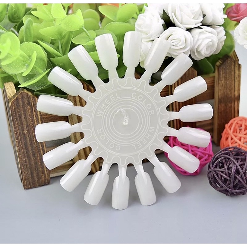 Jual [Bulat Round] Nail Wheel Color Chart Display / Display Warna Kuku ...