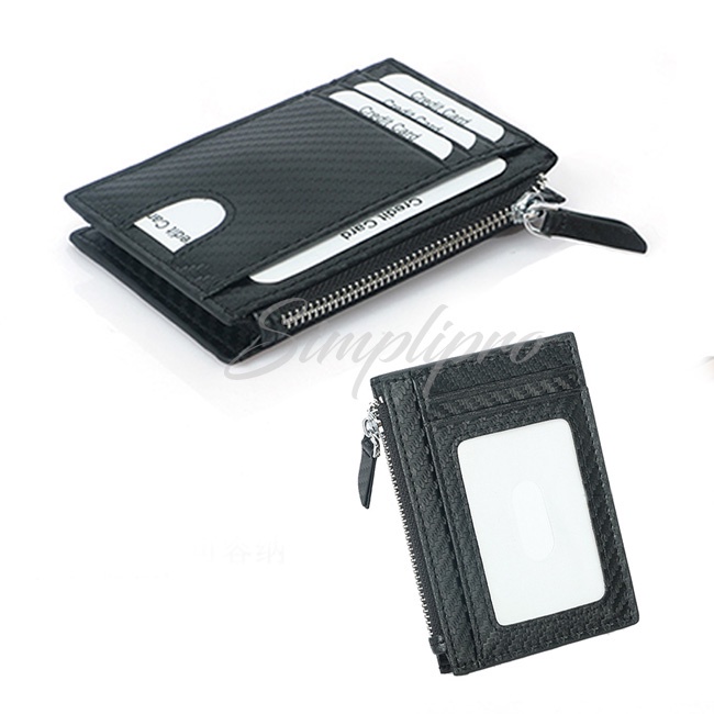 Jual Dompet Pria Wanita anti RFID dengan Resleting untuk Tempat Koin ...