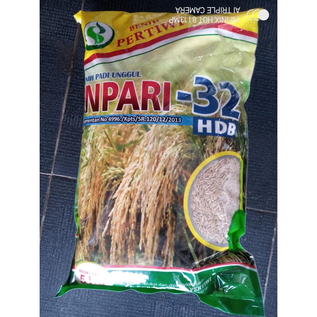 Jual benih padi INPARI 32 HDB kemasan 5kg dari BENIH PERTIWI | Shopee ...