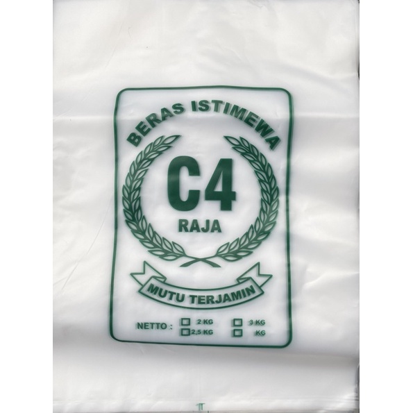 Jual Plastik Beras 2 KG / 2,5 KG / 3 KG C4 Raja (isi 100 lembar) | Shopee Indonesia