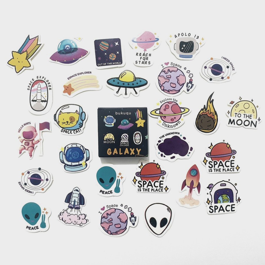 Jual Bukuqu Stiker Journal SJ008 Galaxy untuk Notebook, Planner ...