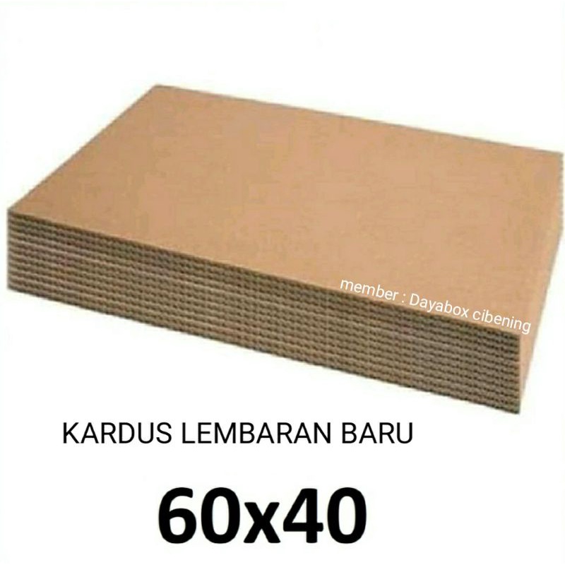 Jual Karton sheet 60x40 Cm Kardus Lembaran Packing Baru | Shopee Indonesia