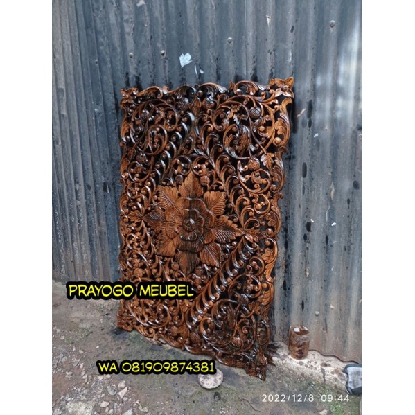 Jual panel hiasan dinding ukir kayu jati ukiran bali antik vintage ...