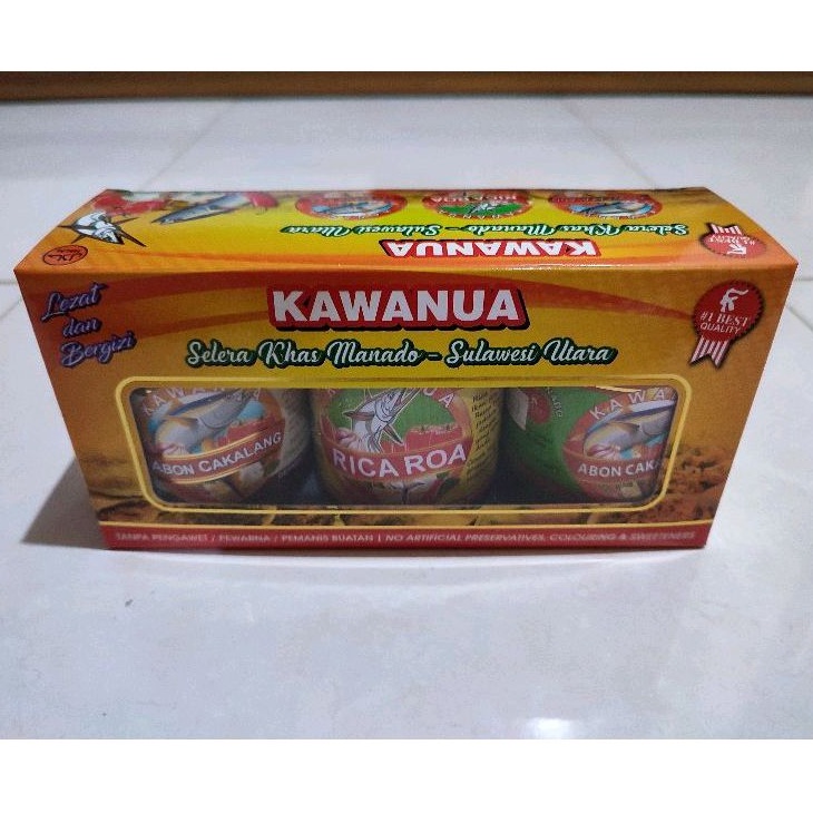 Jual Kawanua Paket Abon Cakalang & Rica Roa 1 Paket isi 3 Botol (Rica Roa & Abon Cakalang ...